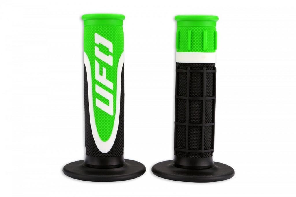 Manopole Motocross UFO Axiom Triple Density Verde-Nero - GMMoto